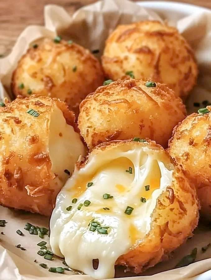 cheesy potato balls – hair cut